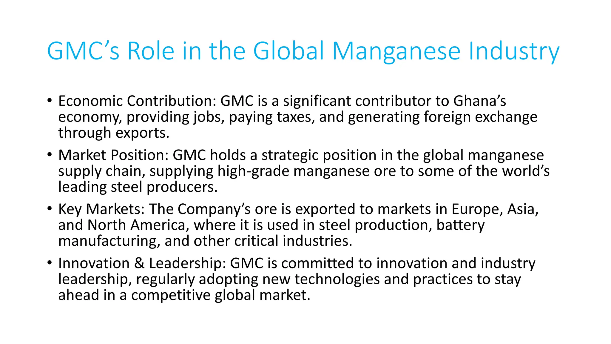 The defination and formation of Ghana Manganese Company limited | PDF