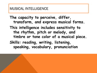 Multiple Intelligence in Communicative Language Teaching | PDF