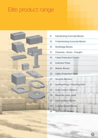 Elite - Underground Concrete Cable Protection & Cable Troughs | PDF