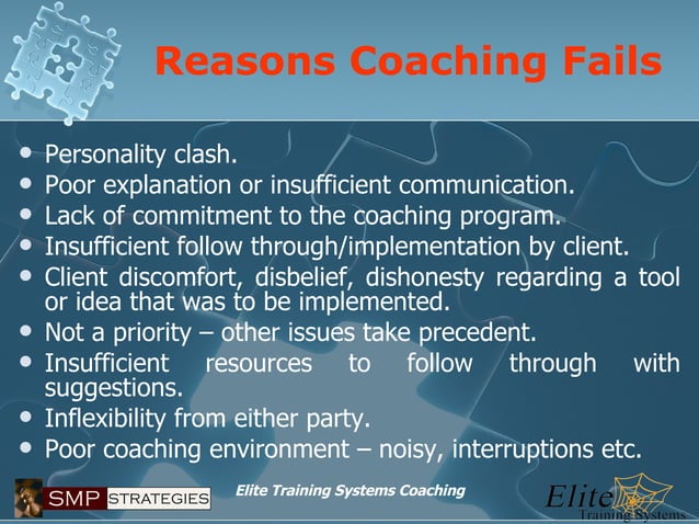 Elite Training Systems Coaching | PPT
