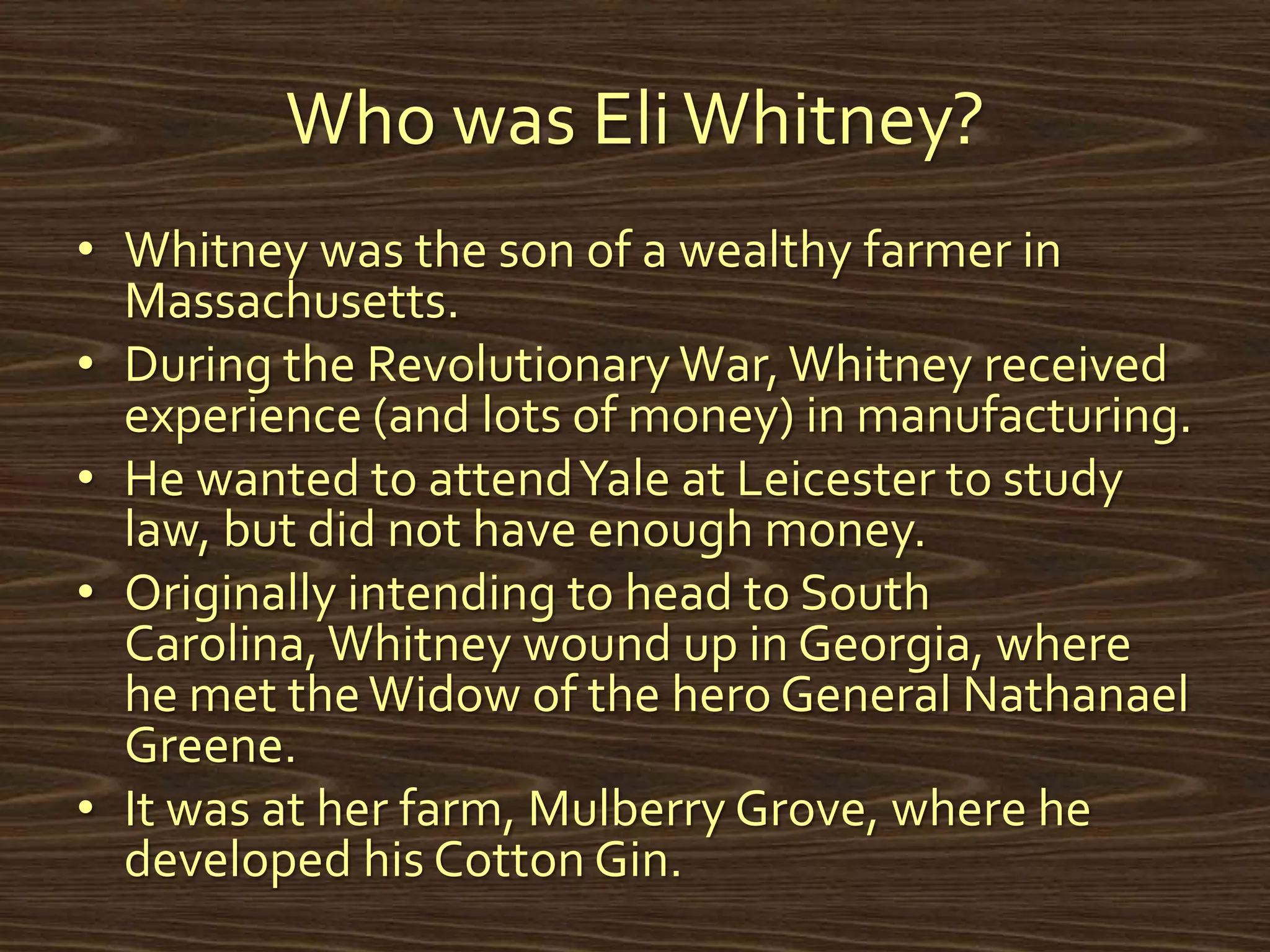 Eli whitney | PPT