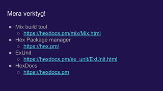 Lightning talk: Elixir | PPT