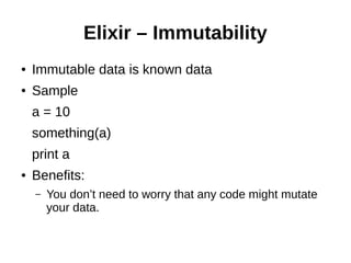 Elixir basics | PPT
