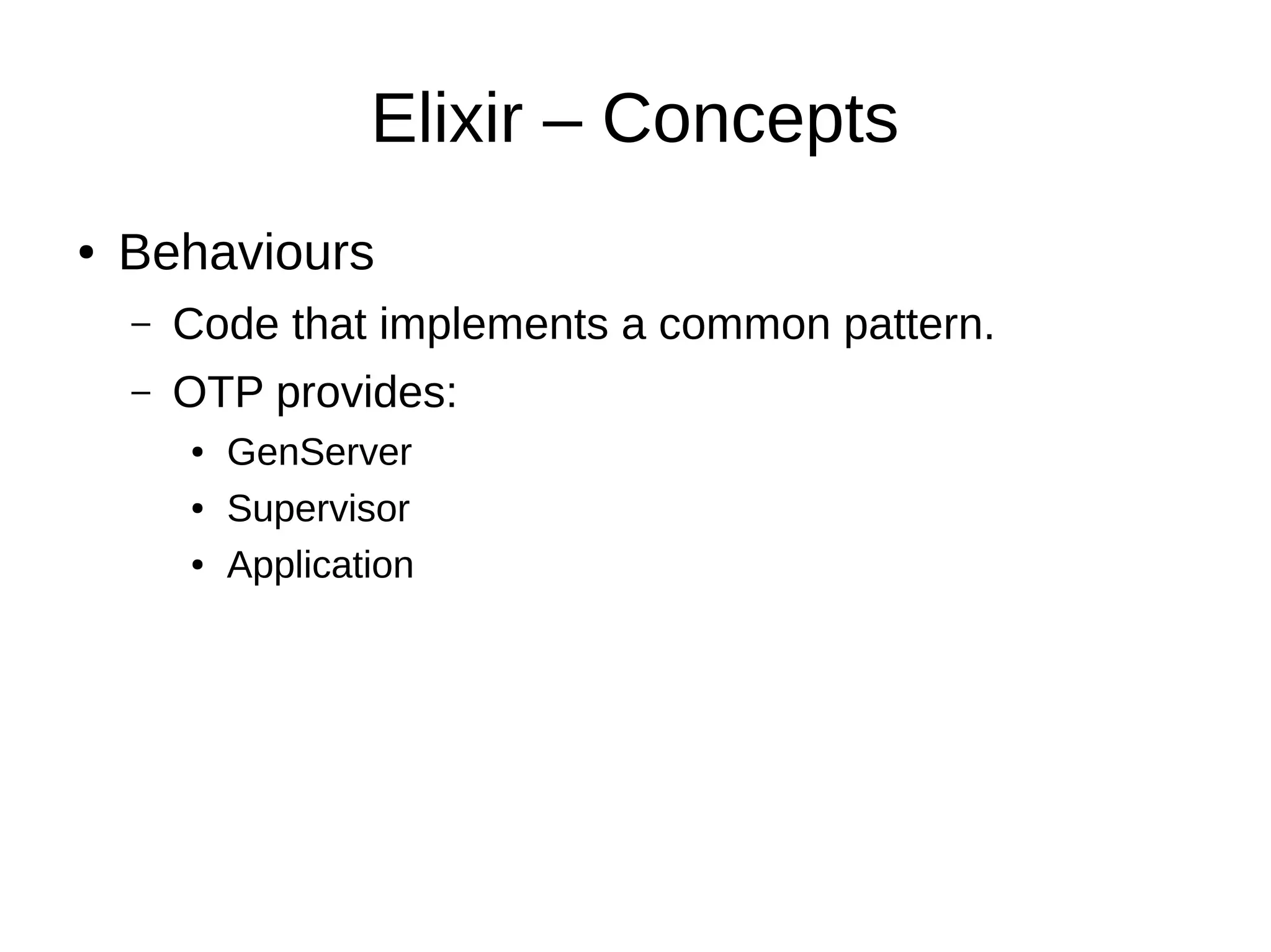 Elixir otp-basics | PPT