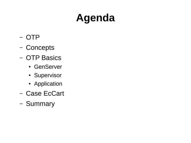 Elixir otp-basics | PPT