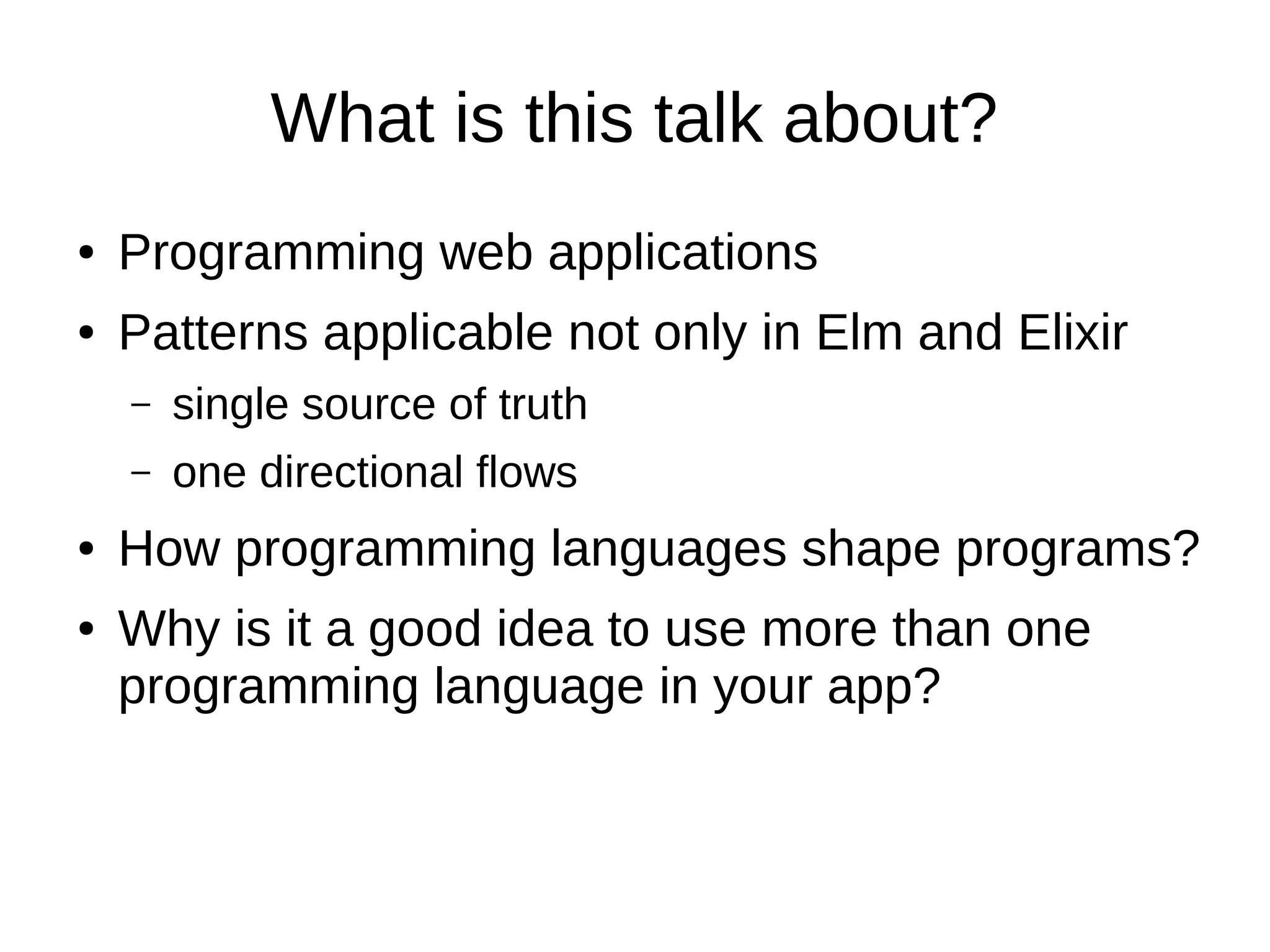 Elixir And Elm The Perfect Couple Ppt