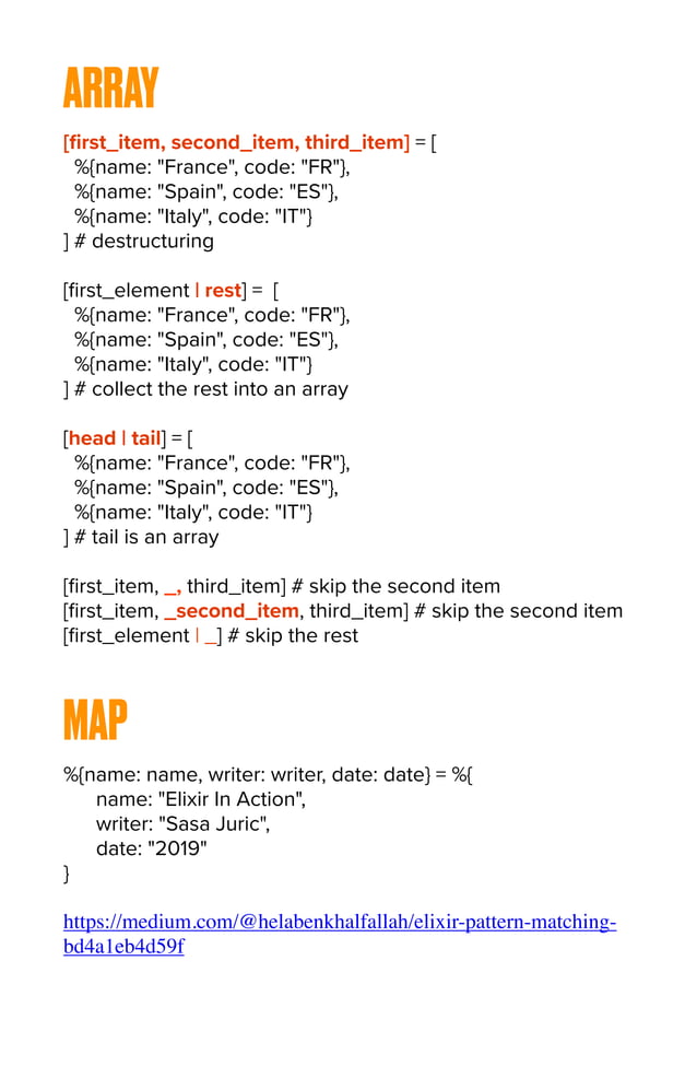 Elixir cheatsheet | PDF