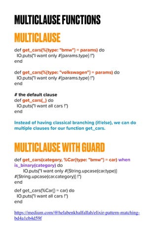 Elixir cheatsheet | PDF