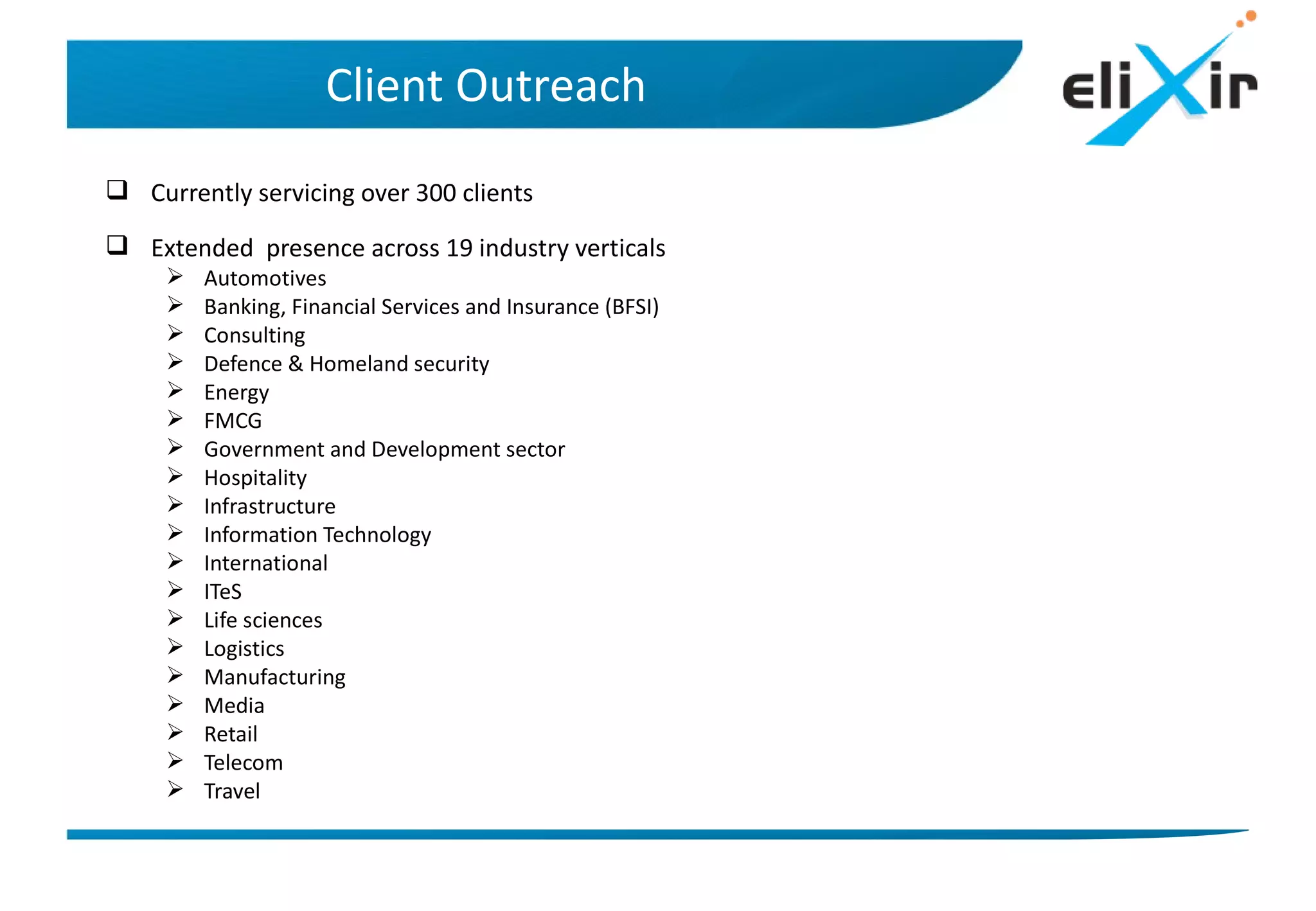 Elixir Consulting Profile | PPT