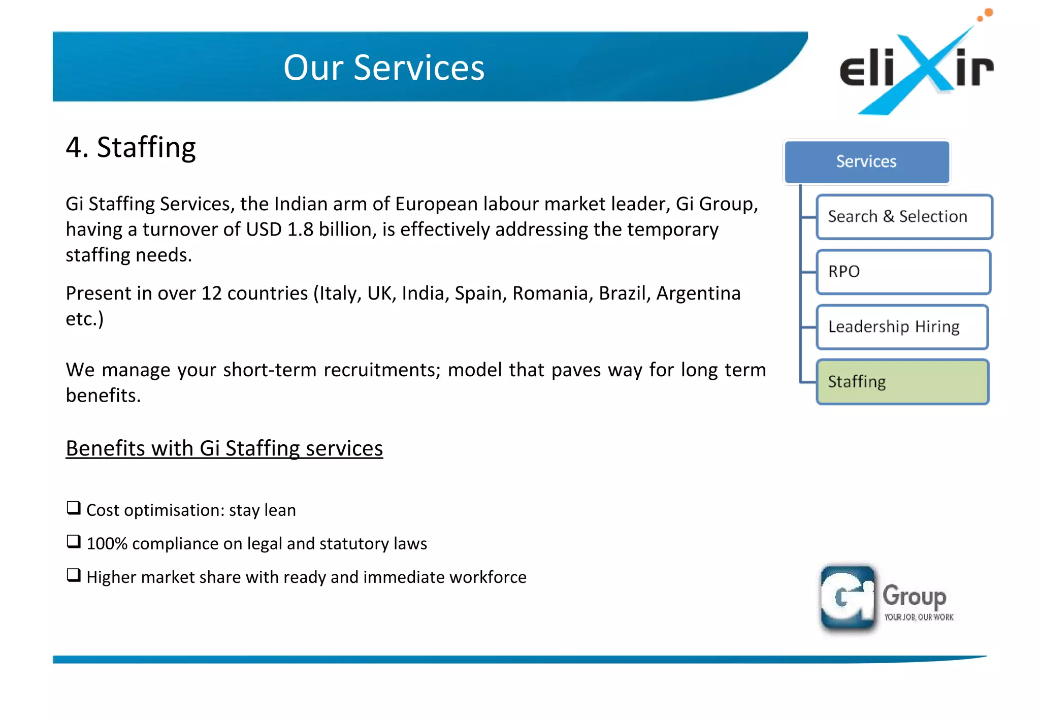 Elixir Consulting Profile | PPT