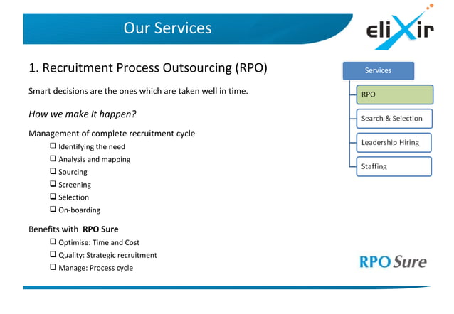Elixir Consulting Profile | PPT