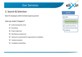 Elixir Consulting Profile | PPT
