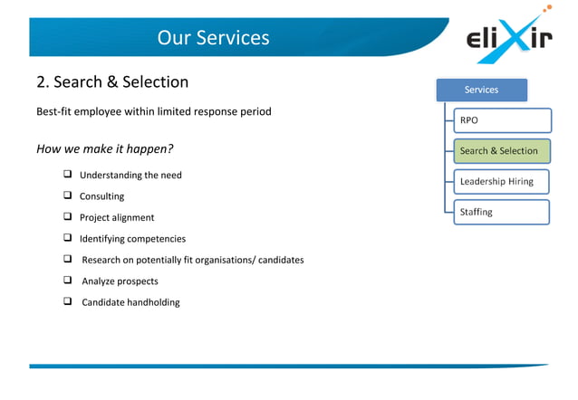 Elixir Consulting Profile | PPT