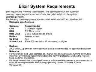Elixir features | PPT | Operating Systems | Computer Software and Applications
