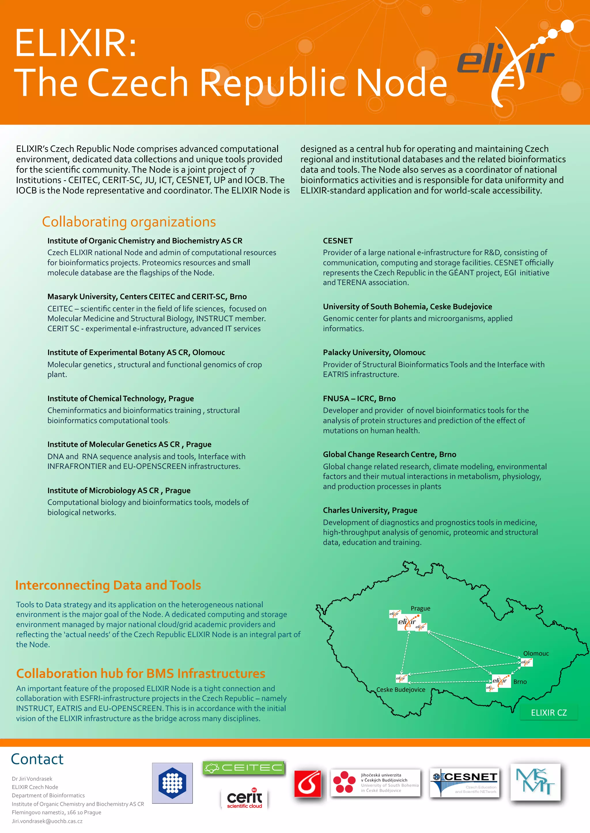 ELIXIR Node poster Czech Republic 2014 | PDF