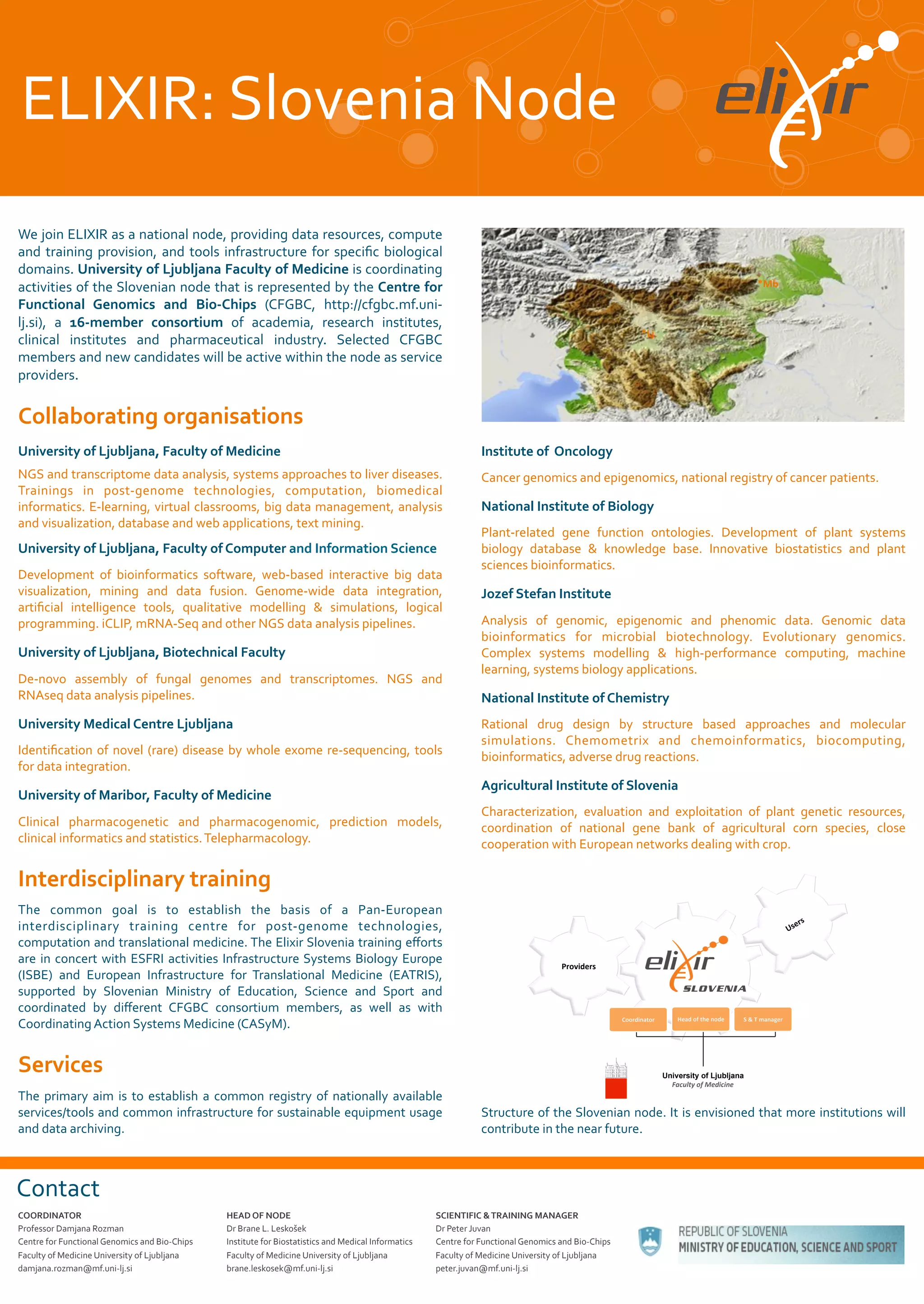 ELIXIR Node poster Slovenia 2014 | PDF