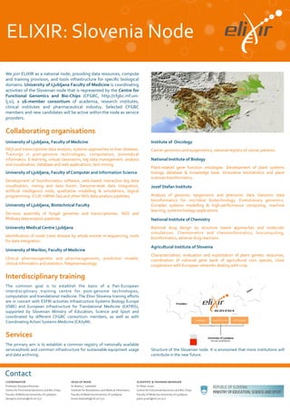 ELIXIR Node poster Slovenia | PDF
