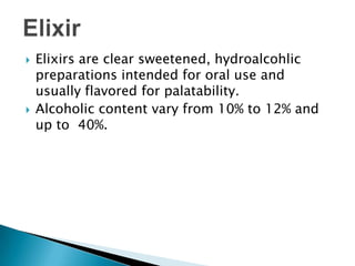 Elixirs | PPT