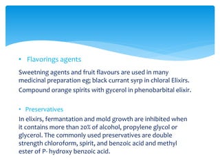 Elixirs | PPTX | Alcoholic Beverages | Food & Drink