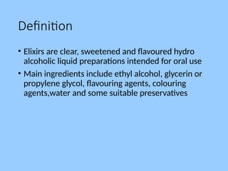 ELIXIRS.pptx in summarised presentations | PPT