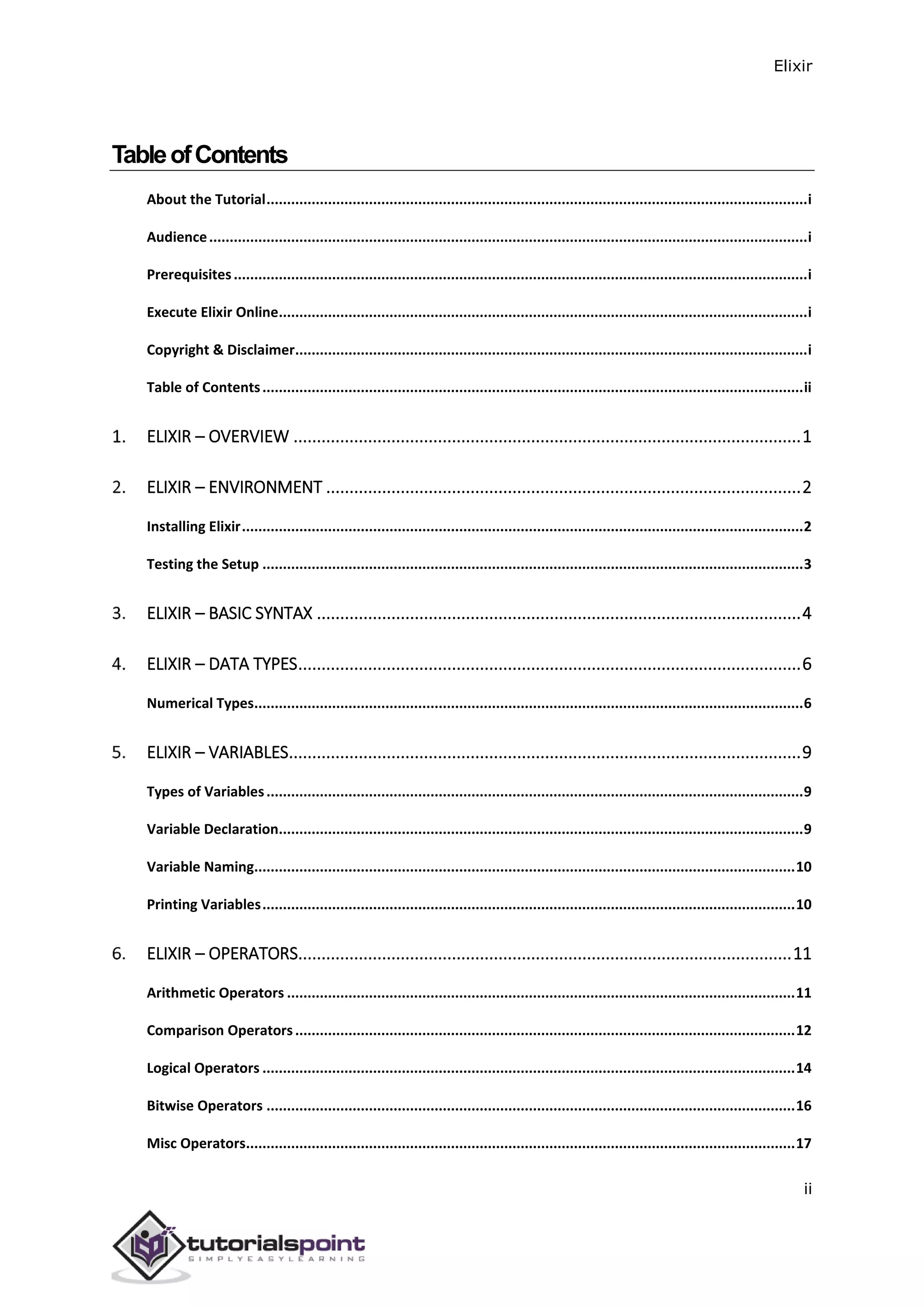 Elixir tutorial | PDF