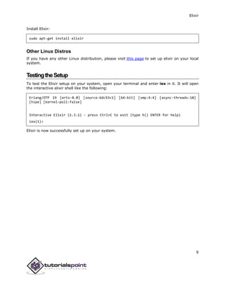 Elixir tutorial | PDF