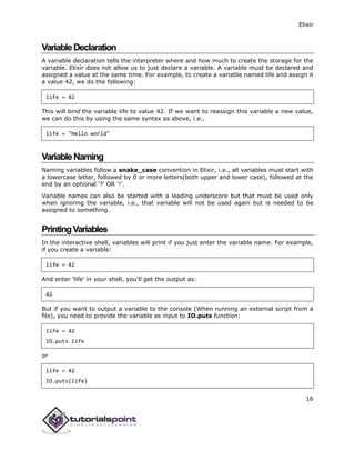 Elixir tutorial | PDF