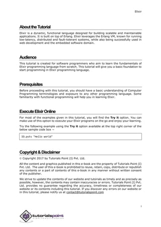 Elixir tutorial | PDF