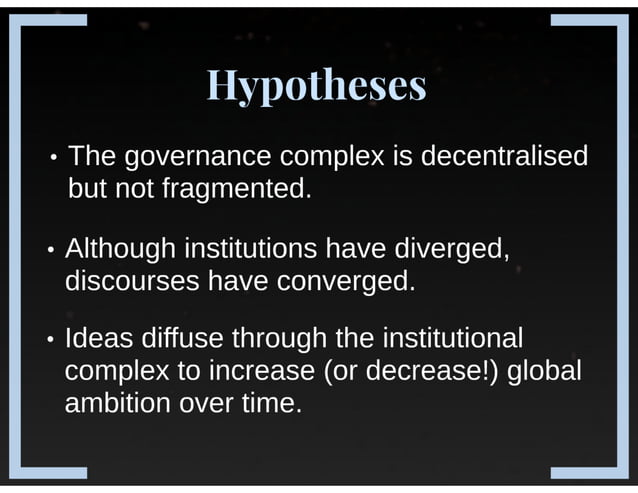 Could order and ambition emerge from the fragmented climate governance ...