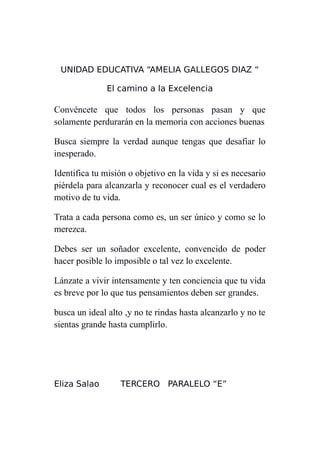 Camino al exito | PDF