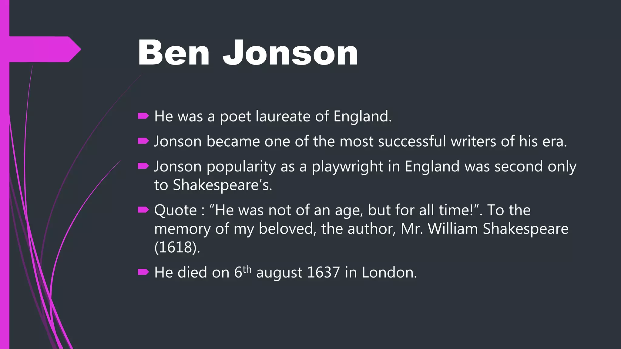 Major poets of Elizabethan era | PPTX