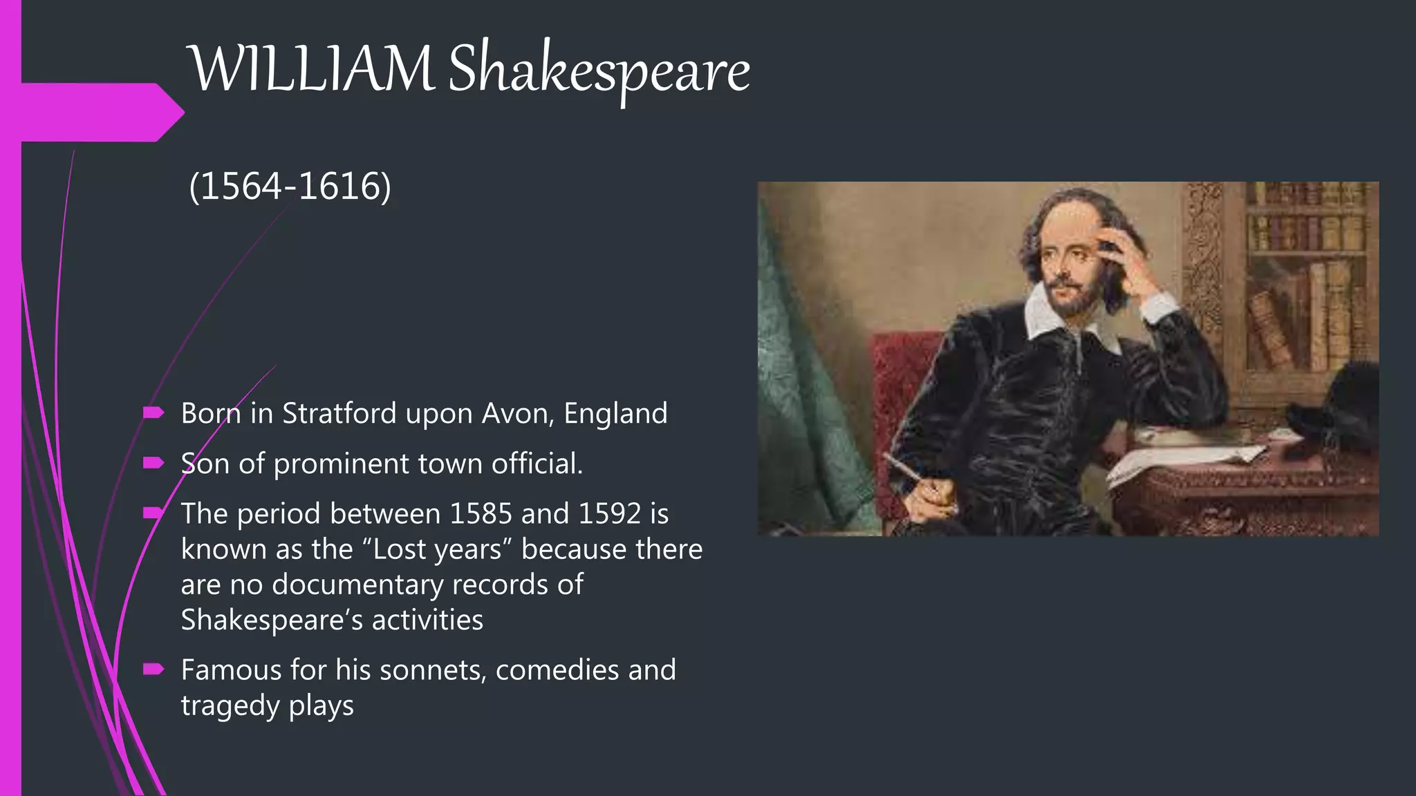 Major poets of Elizabethan era | PPTX