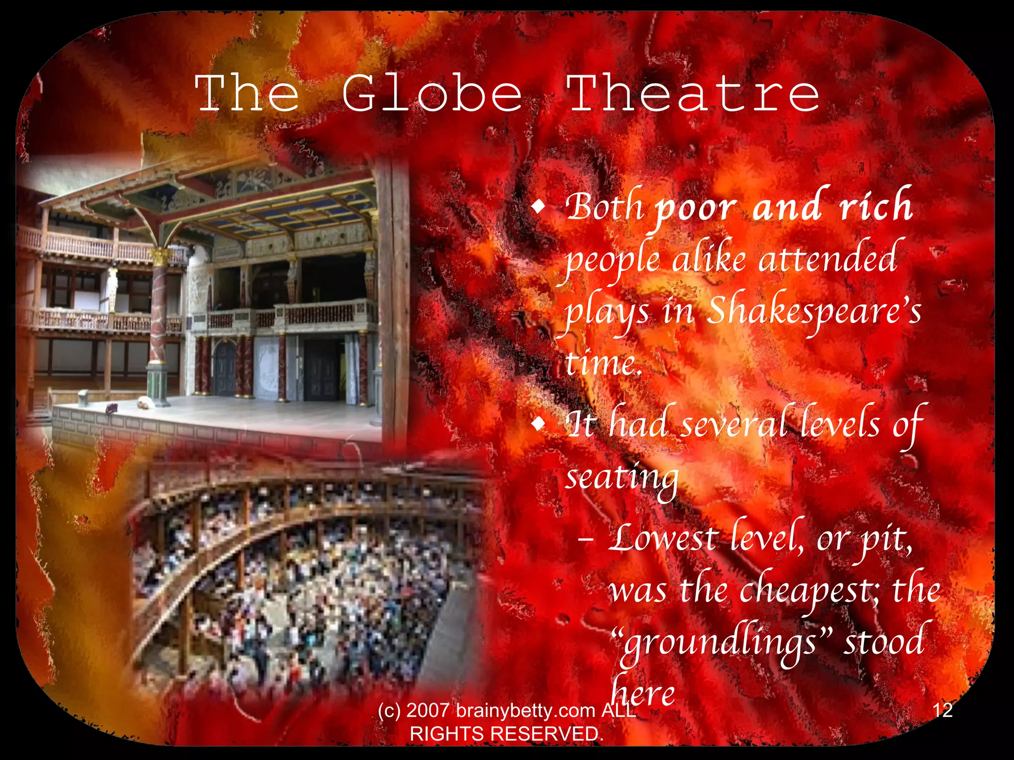 Elizabethan Era/Shakespeare/Romeo + Juliet | PPT