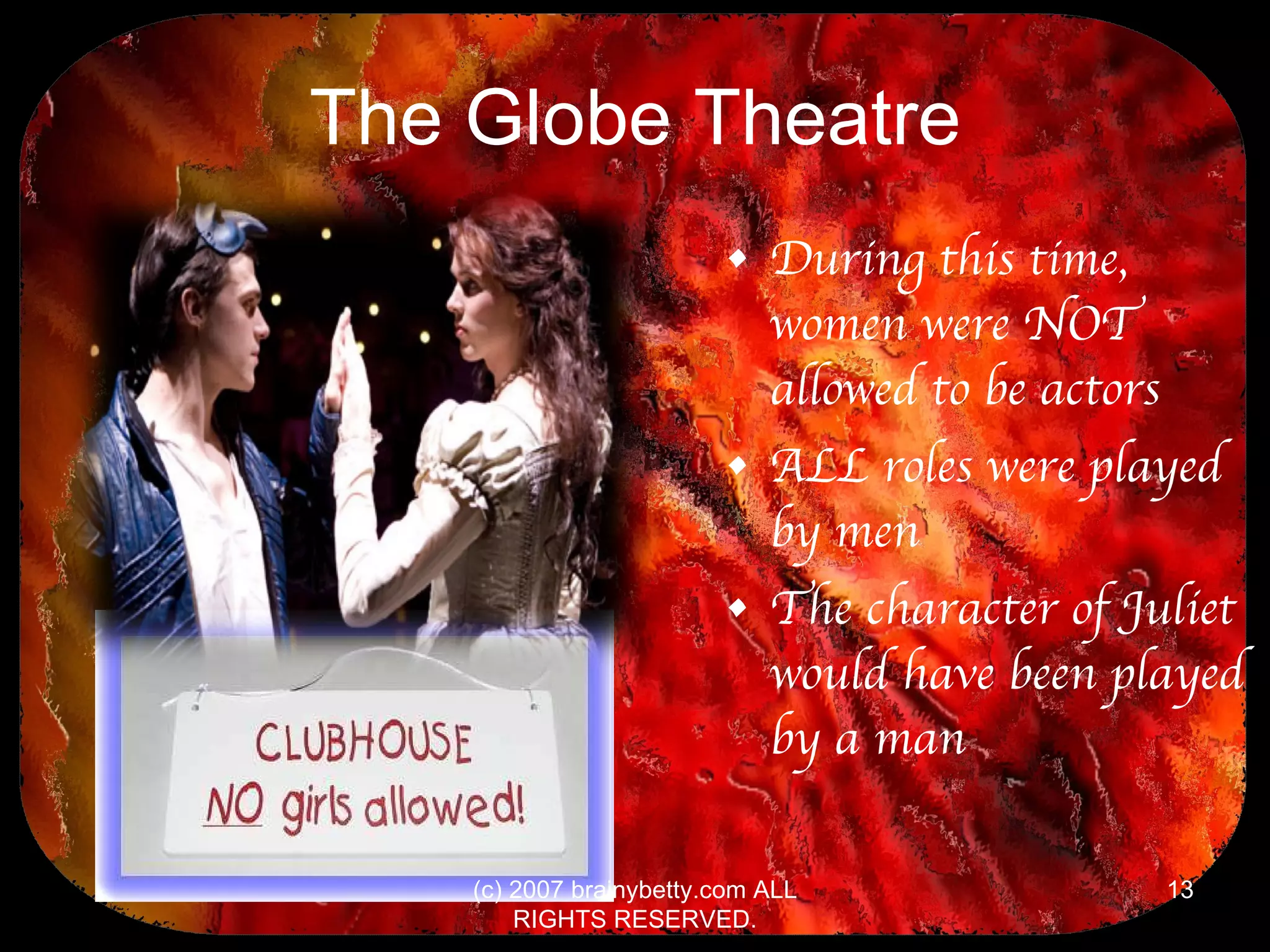 Elizabethan Era/Shakespeare/Romeo + Juliet | PPT