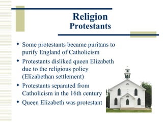 Elizabethan Times Overview | PPT