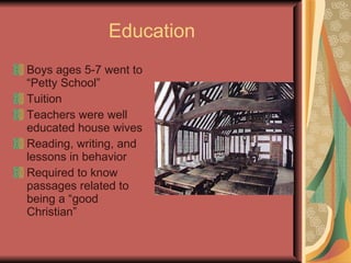 Elizabethan Childhood and Education | PPT