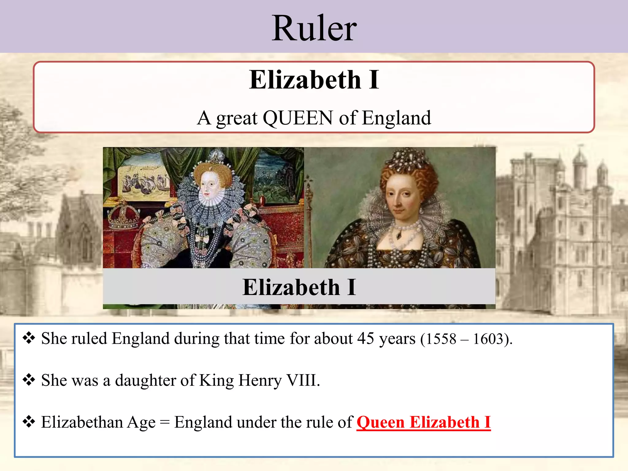Elizabethan Age | PPTX
