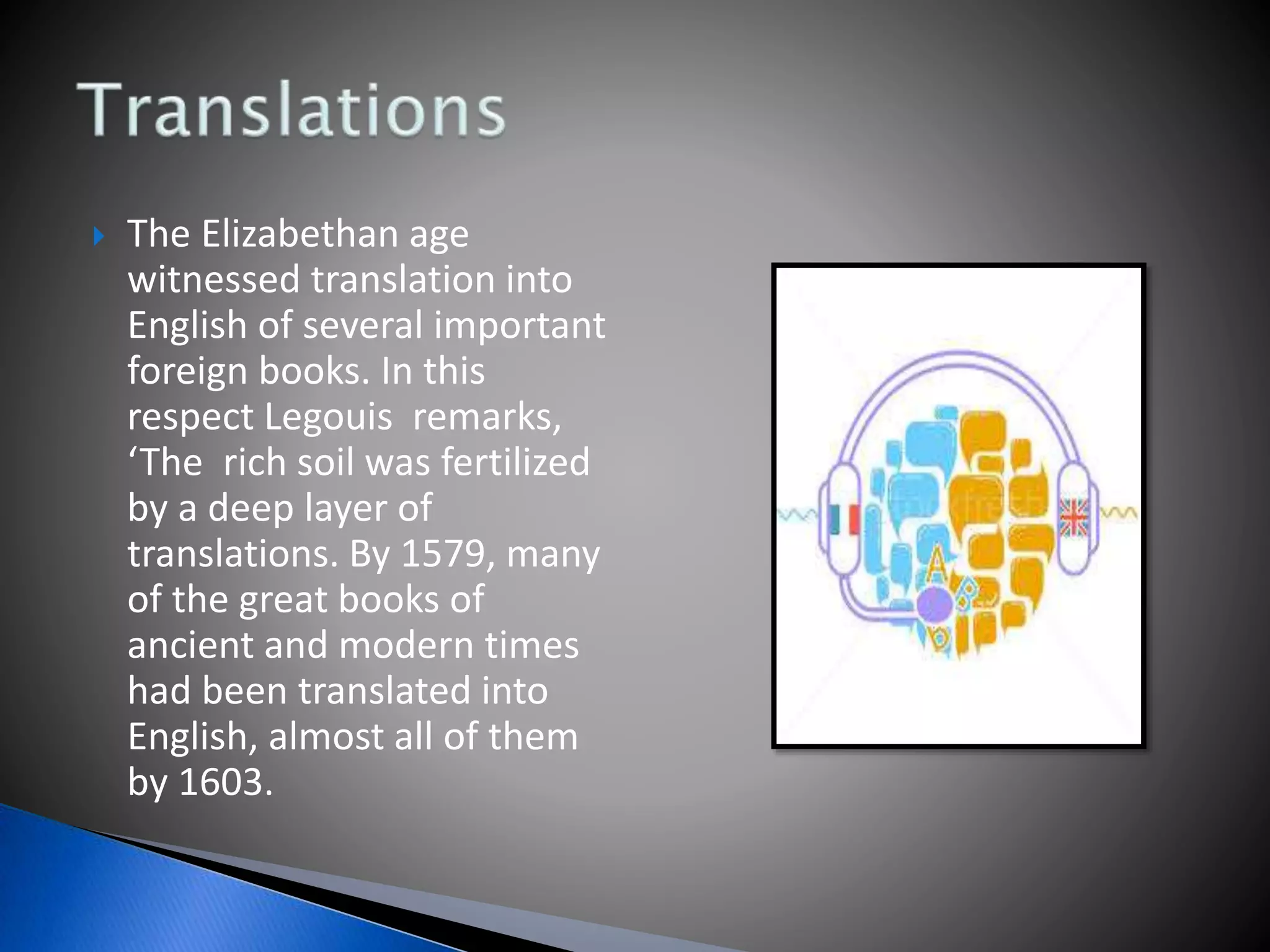 Elizabethan age (Literary characteristics) | PPTX