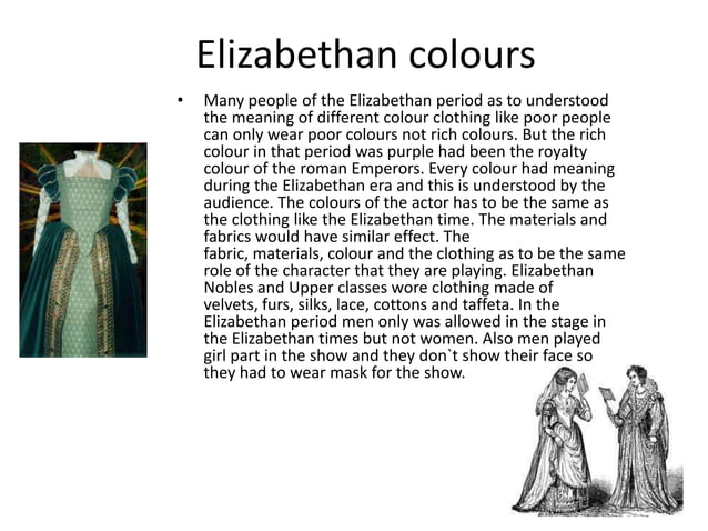 Elizabethan costume 1 | PPT
