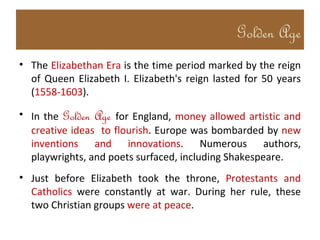 Elizabethan England | PPT
