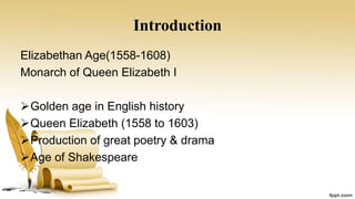 Elizabethan era | PPTX