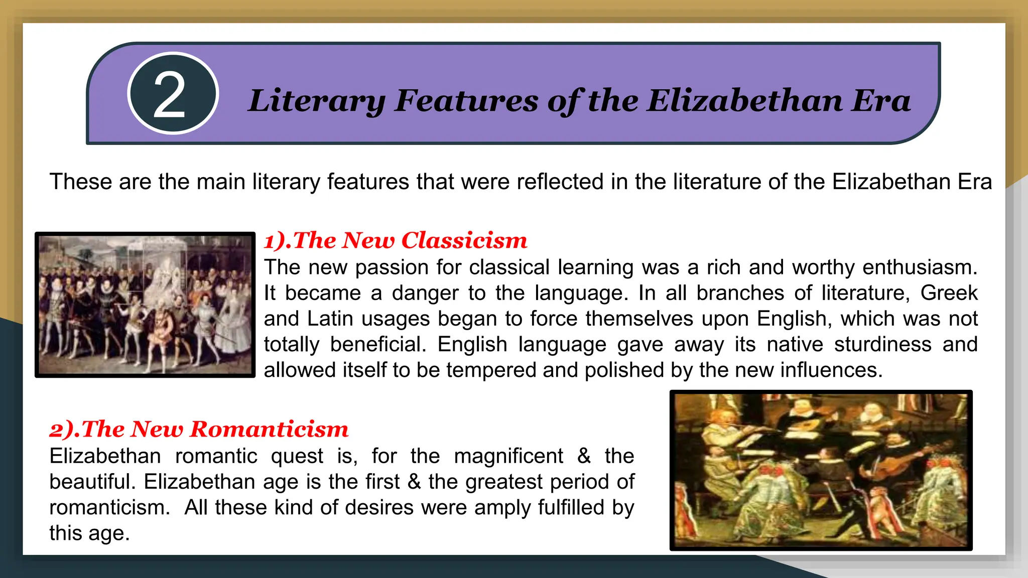 Elizabethan era and some important writers. | PPTX