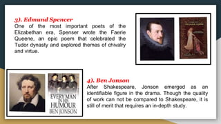 Elizabethan era and some important writers. | PPTX