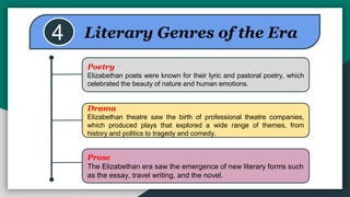 Elizabethan era and some important writers. | PPTX