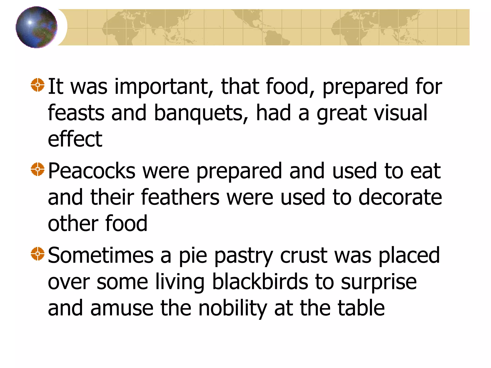 Elizabethan food by manu | PPT