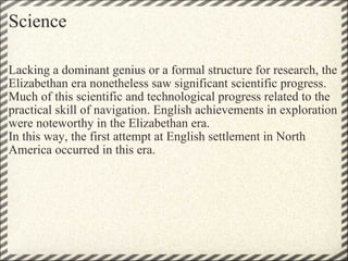 Elizabethan period | PPT