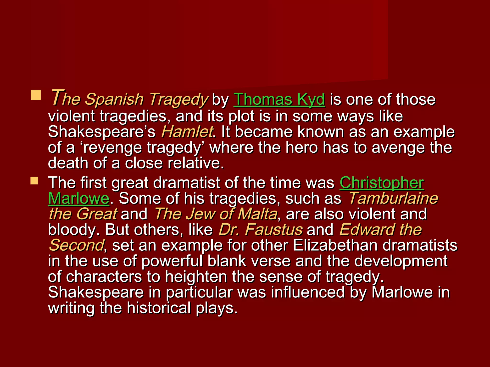 Elizabethan Period | PPT