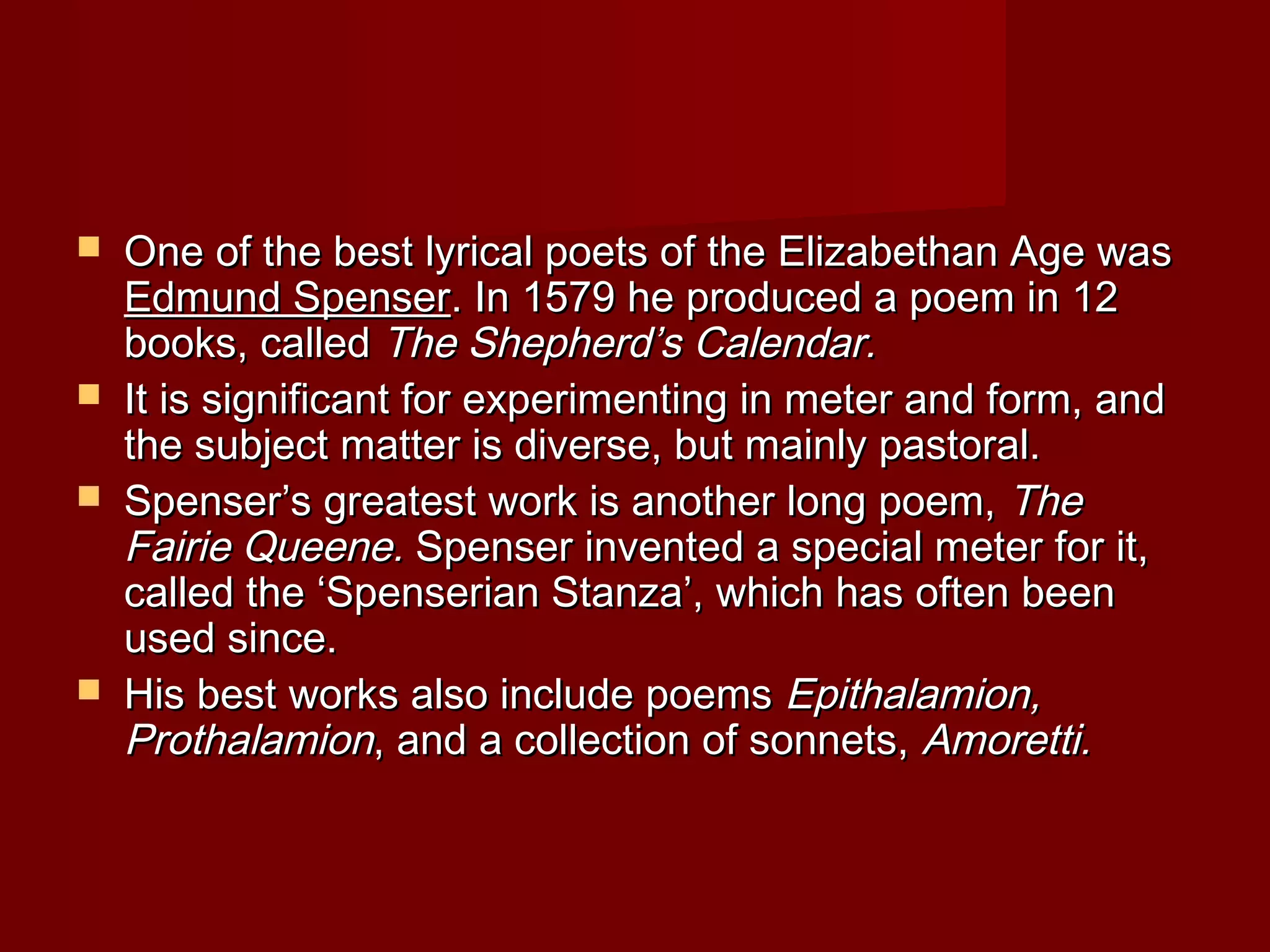 Elizabethan Period | PPT
