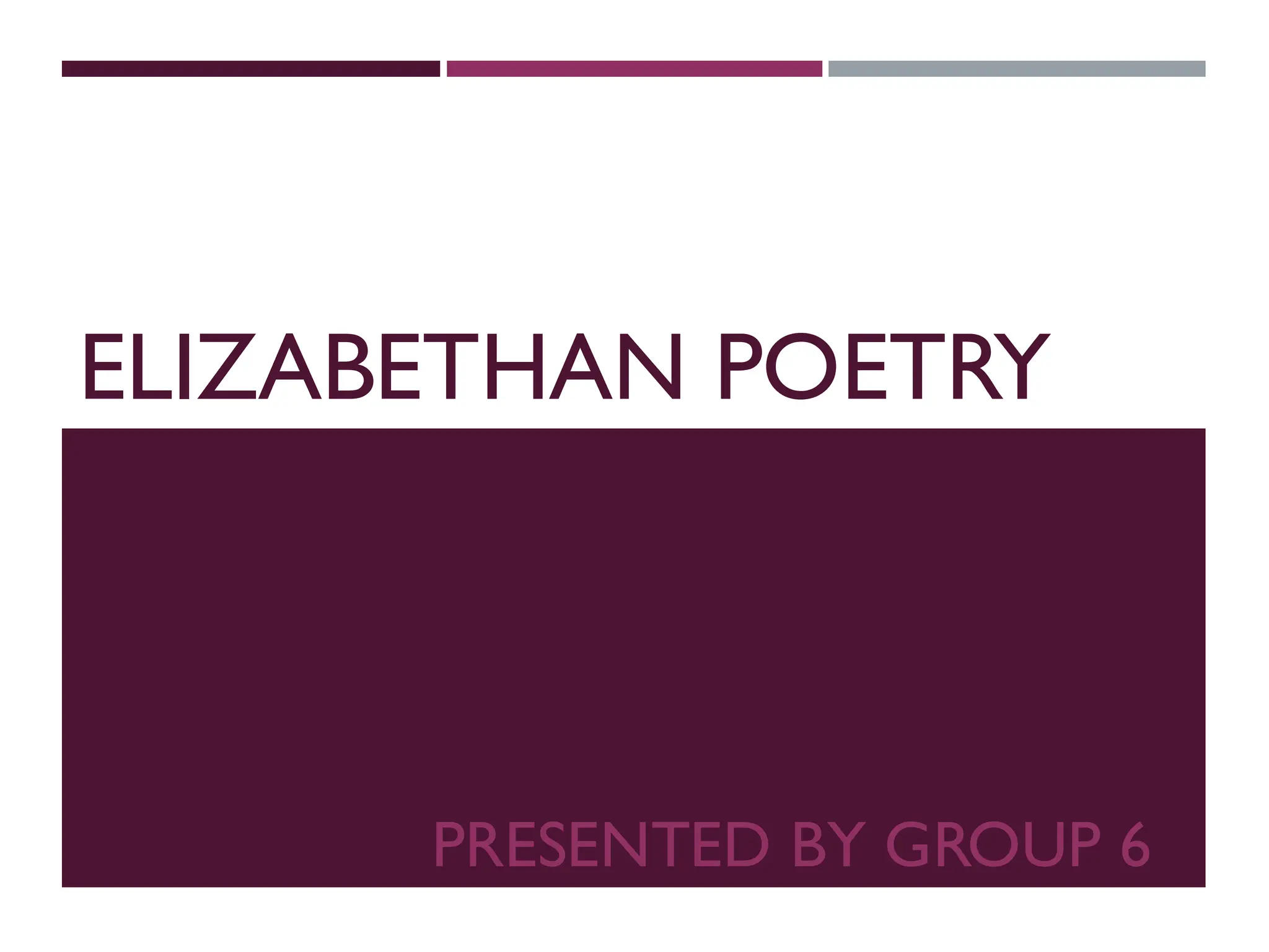 "Exploring the Beauty of Elizabethan Poetry" | PDF