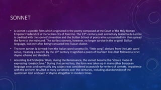 Elizabethan Sonnets.pptx